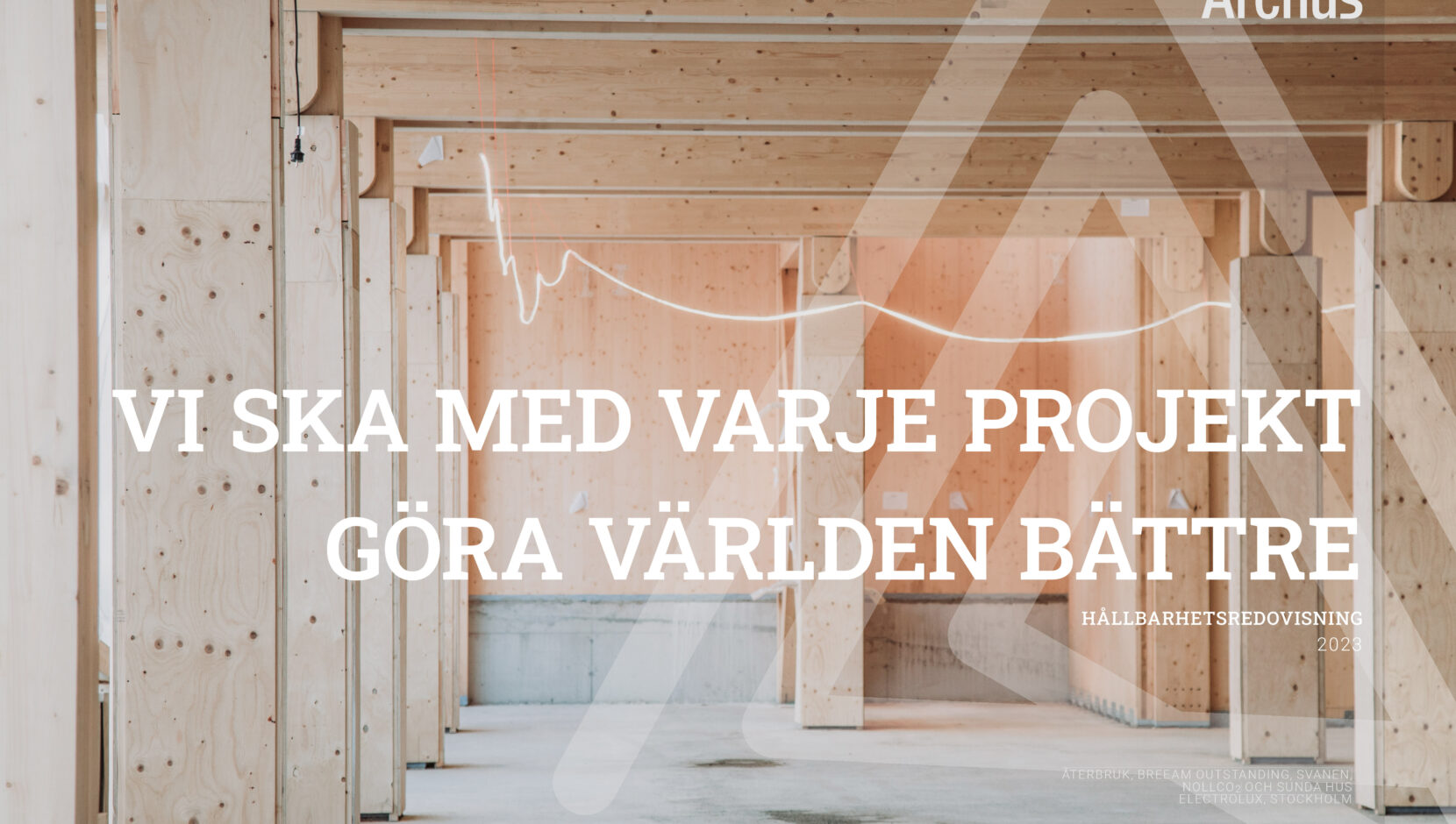 Idag publicerar Archus 2023 års hållbarhetsredovisning! – Archus